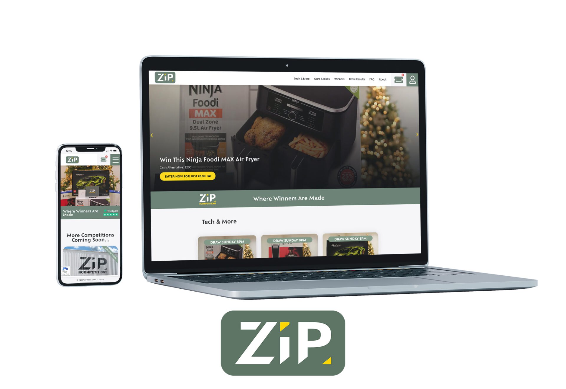 Zip Competitions - Our Work - Webbla